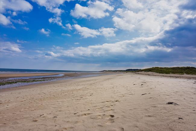 Circular walk from Cresswell Towers, via Cresswell Beach, Northumb ...